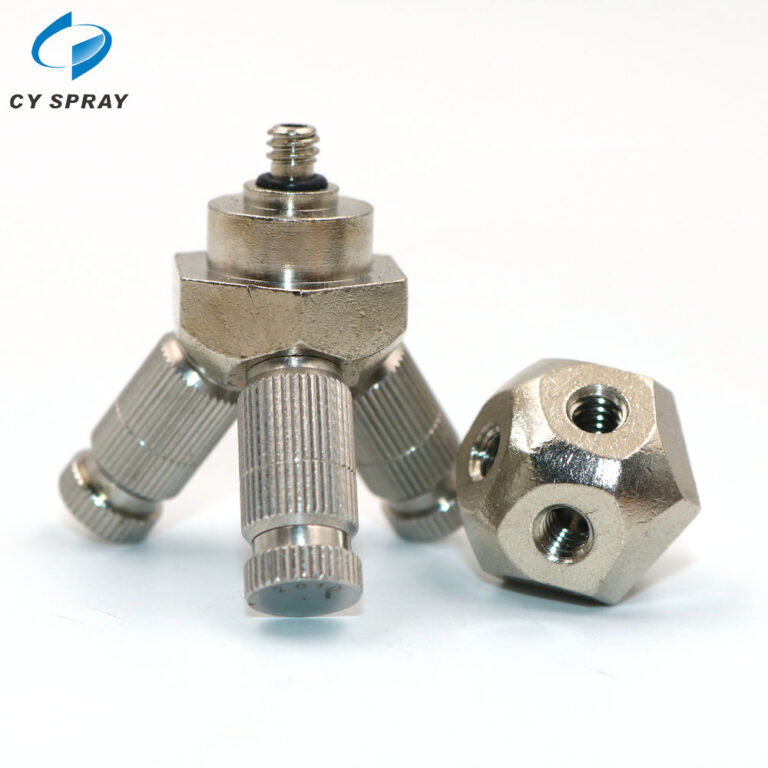 Customized nickle plated in brass or stainless steel 3 way fog nozzle ...