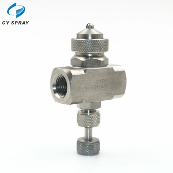 JCO 1/4 stainless steel clean out needle external mix flat fan two ...